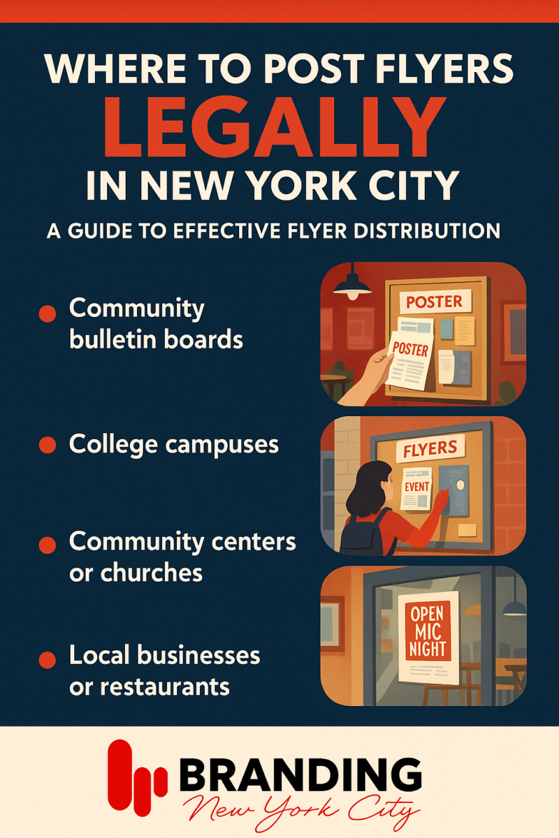 Where to Post Flyers Legally Near Me in New York City | Branding NY City